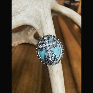 Jewelry | Turquoise Cross Ring | Poshmark